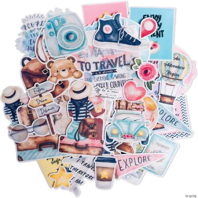 Navy Peony Outdoor Adventure Scrapbook Stickers | Oriental Trading