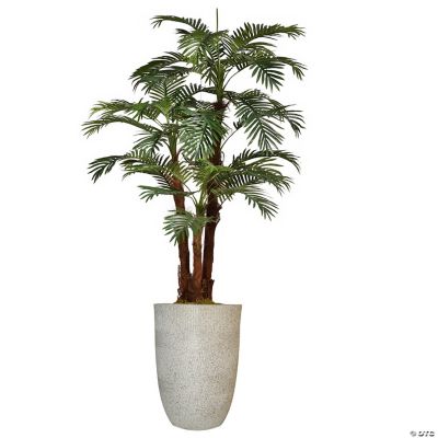 Vintage Home Artificial Faux Real Touch 6.17 Feet Tall Palm Tree With ...