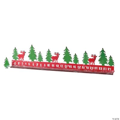 Melrose International Christmas Countdown Tabletop Decor (Set of 2 ...