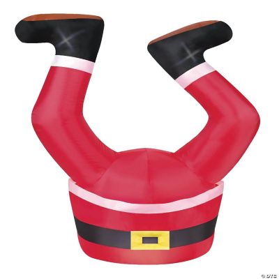 Occasions 3.5' INFLATABLE SANTA LEGS, 2.5 ft Tall, Multicolored