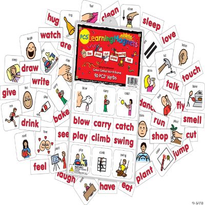 Barker Creek Learning Magnets® - 90 PCS® Verbs | Oriental Trading