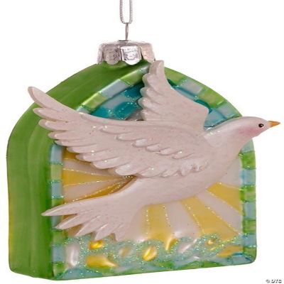 Kurt Adler Noble Gems Traditions Glass Dove of Peace Ornament ...