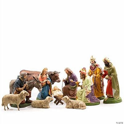 MAROLIN 1511 80 Nativity Set- 12 pcs- to 45 in Figures with Infant Jesus