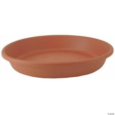 Classic Pot Saucers, 12 outside dimension - clay colored