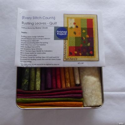 Rustling Leaves Quilt Kit 43" x59",Cotton Fabric and Felt by Brewer