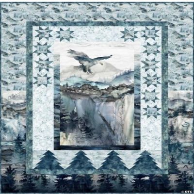 Beneath the Stars Pattern 60 x 79 using Soar Fabrics by Northcott