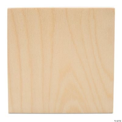 Woodpeckers Crafts, DIY Unfinished Wood Square Chunky Cutout Pack of 2 ...