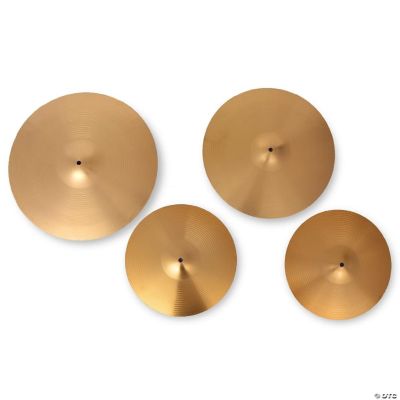 vidaXL Four Piece Cymbal Set Stainless Steel Alloy