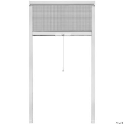 vidaXL White Roll Down Insect Screen for Windows 39.4"x66.9"