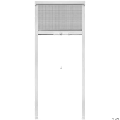 vidaXL White Roll Down Insect Screen for Windows 31.5"x66.9"