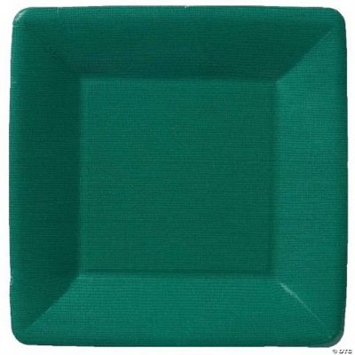 Ideal Home Range 7 Inch Square Dessert Paper Plate- Classic Linen Dark ...