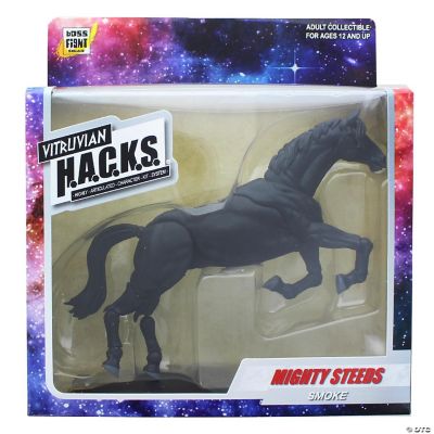 Vitruvian H.A.C.K.S. Mighty Steeds Action Figure Mount Smoke (Black Horse)