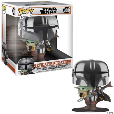 Star Wars The Mandalorian 10 Inch POP Vinyl Figure Chrome Mandalorian w ...
