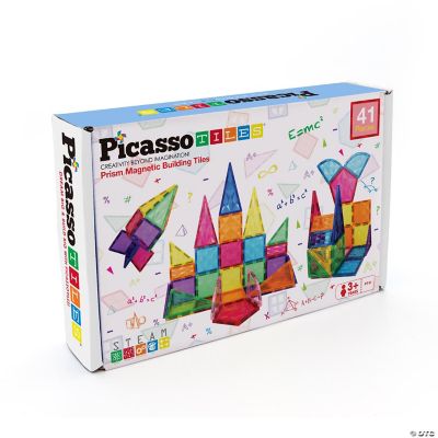 PICASSOTILES 41pc Prism Magnetic Building Block Set