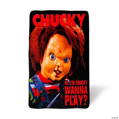 Kids Play Chucky "Wanna Play" Fleece Throw Blanket 50 x 60 Inches ...