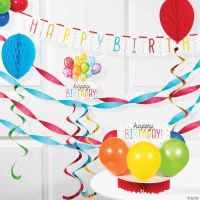 Creative Converting Balloon Bash Decorations Kit, 7 Ct | Oriental Trading