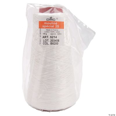 DMC 6-Strand Embroidery Cotton 100g Cone, Snow White