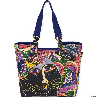 Laurel Burch Shoulder Tote 21"x15" - Carlotta's Cats