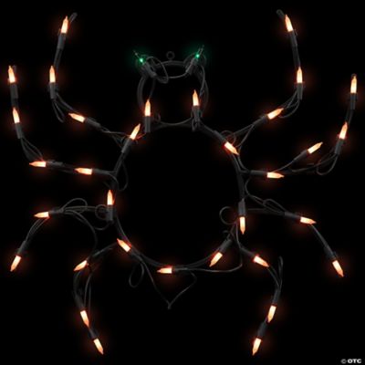 15" Lighted Spider Halloween Window Silhouette Decoration | Oriental ...