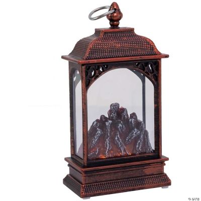 Kurt S. Adler JEL0952 Battery-Operated LED Fireplace Lantern, 5.3 ...