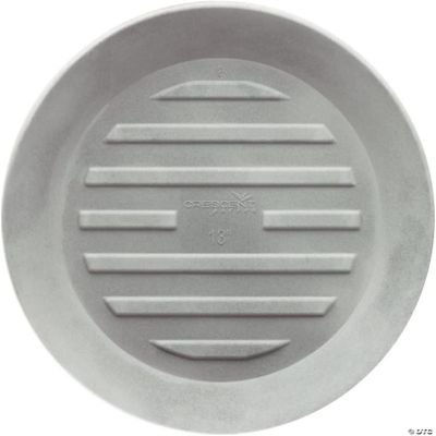 Crescent Garden A991592T Universal Saucer, Round, Weathered Concrete ...