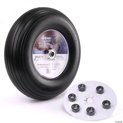 Martin Wheel 400-6 13 inches Flat Free Wheelbarrow Wheel 6x5 8 inches ...