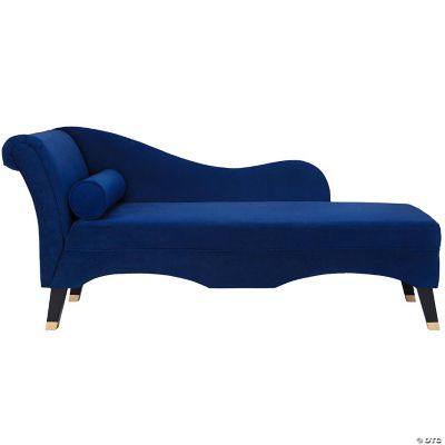 Idealhouse Blue Velvet Upholstered Lounge | Oriental Trading