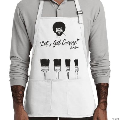 Bob Ross Let's Get Crazy Three Pocket Adult Apron | Oriental Trading