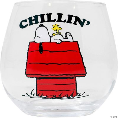 Peanuts Snoopy Chillin 20oz Stemless Wine Glass