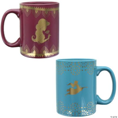 Disney Aladdin Princess Jasmine 11oz Ceramic Mug Set 2 Pack | Oriental ...