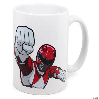 Power Rangers Red Ranger Ceramic Mug Exclusive Holds 11 Ounces ...