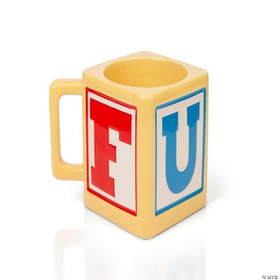 My First Cuss Word Block Mug - 12-Ounces | Oriental Trading