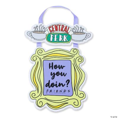 Friends "How You Doin?" 2-Piece Hanging Sign Wall Art | Oriental Trading