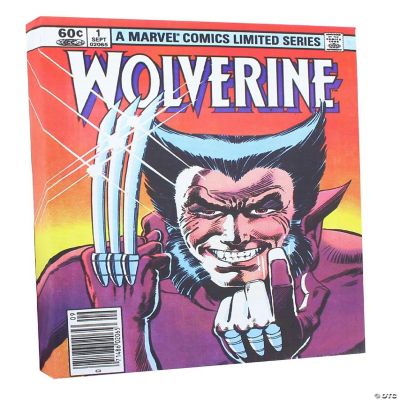 Marvel Comic Cover 9 x 5 Inch Canvas Wall Art Wolverine #1