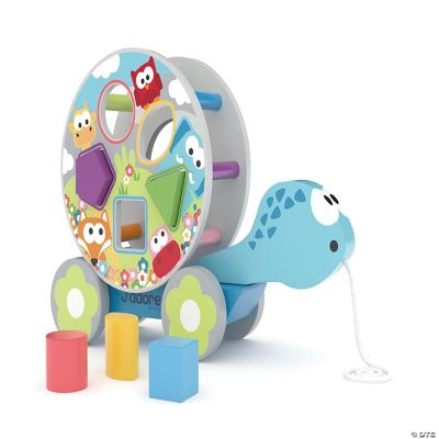 J'adore Wooden Turtle Shape Sorter Pull Toy