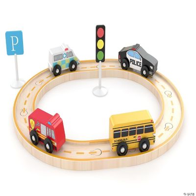 J'adore Metropolis City Auto and Road Wooden Toy Playset