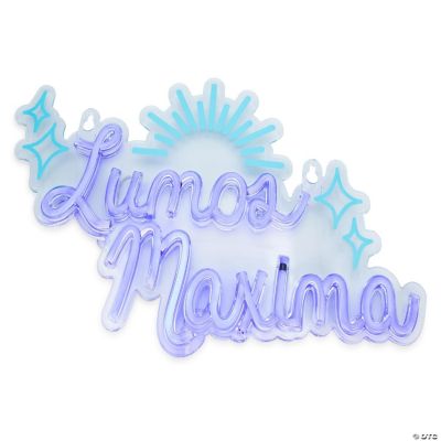 Harry Potter Lumos Maxima Hanging LED Neon Wall Light Sign | Oriental ...