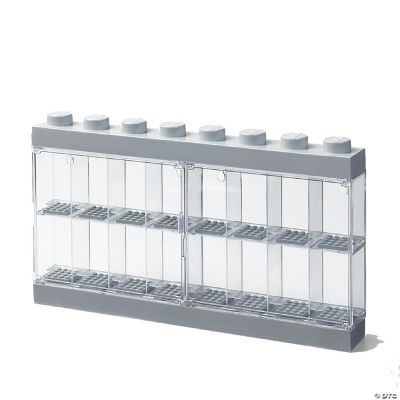 LEGO Minifigure 16 Compartment Display Case Grey | Oriental Trading
