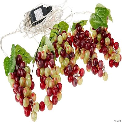 Kurt Adler B O Novelty Lights, 5 Grape Clusters, 100 LED Lights, Multi ...