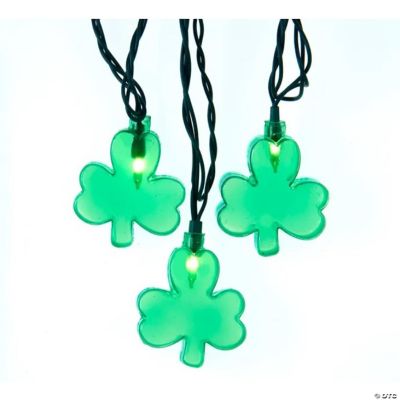 Kurt Adler UL 10-Light Shamrock Light Set, 12 Feet