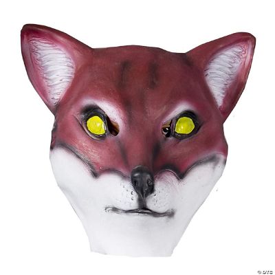 Red Fox Animal Full Face Adult Costume Mask | Oriental Trading
