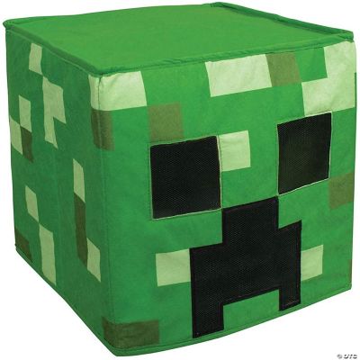 Minecraft Creeper Headpiece/Block Head Costume Mask One Size | Oriental ...