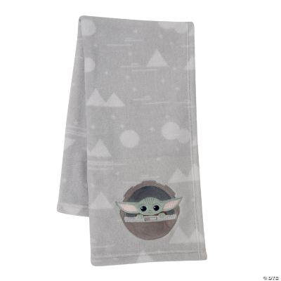 Lambs & Ivy Star Wars Mandalorian The Child/Baby Yoda Gray Fleece Baby ...