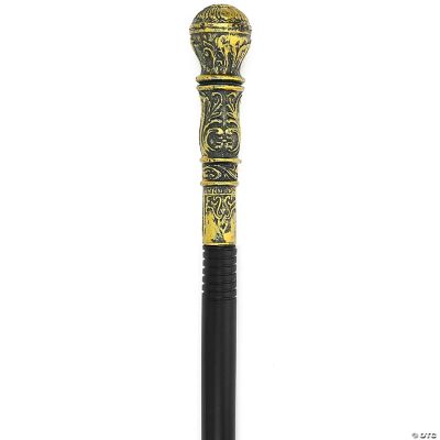 Antique Gold Walking Cane - Elegant Vintage Prop Stick Dress Canes ...