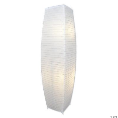 Light Accents - Alumni Paper Floor Lamp Chrome Finish with White Paper ...