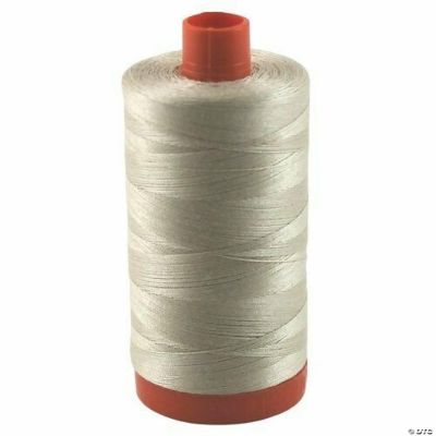 Aurifil Mako Cotton Thread 50wt Large Spool 1300m 2312 ERMINE (Light Tan)