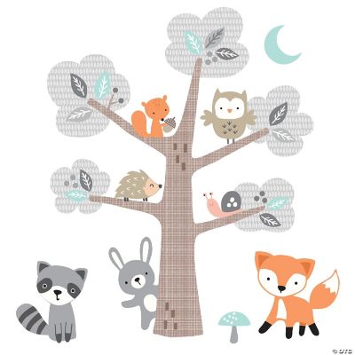 Bedtime Originals Woodland Friends Forest Animals with Tree Wall Decals ...