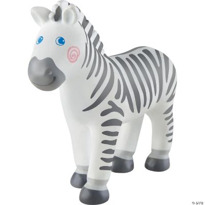 HABA Little Friends Zebra - 4" Chunky Plastic Zoo Animal Toy Figure ...