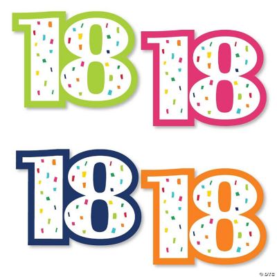 Big Dot of Happiness 18th Birthday - Cheerful Happy Birthday - DIY ...