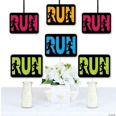 Big Dot of Happiness Set The Pace - Running - Decorations DIY Track ...